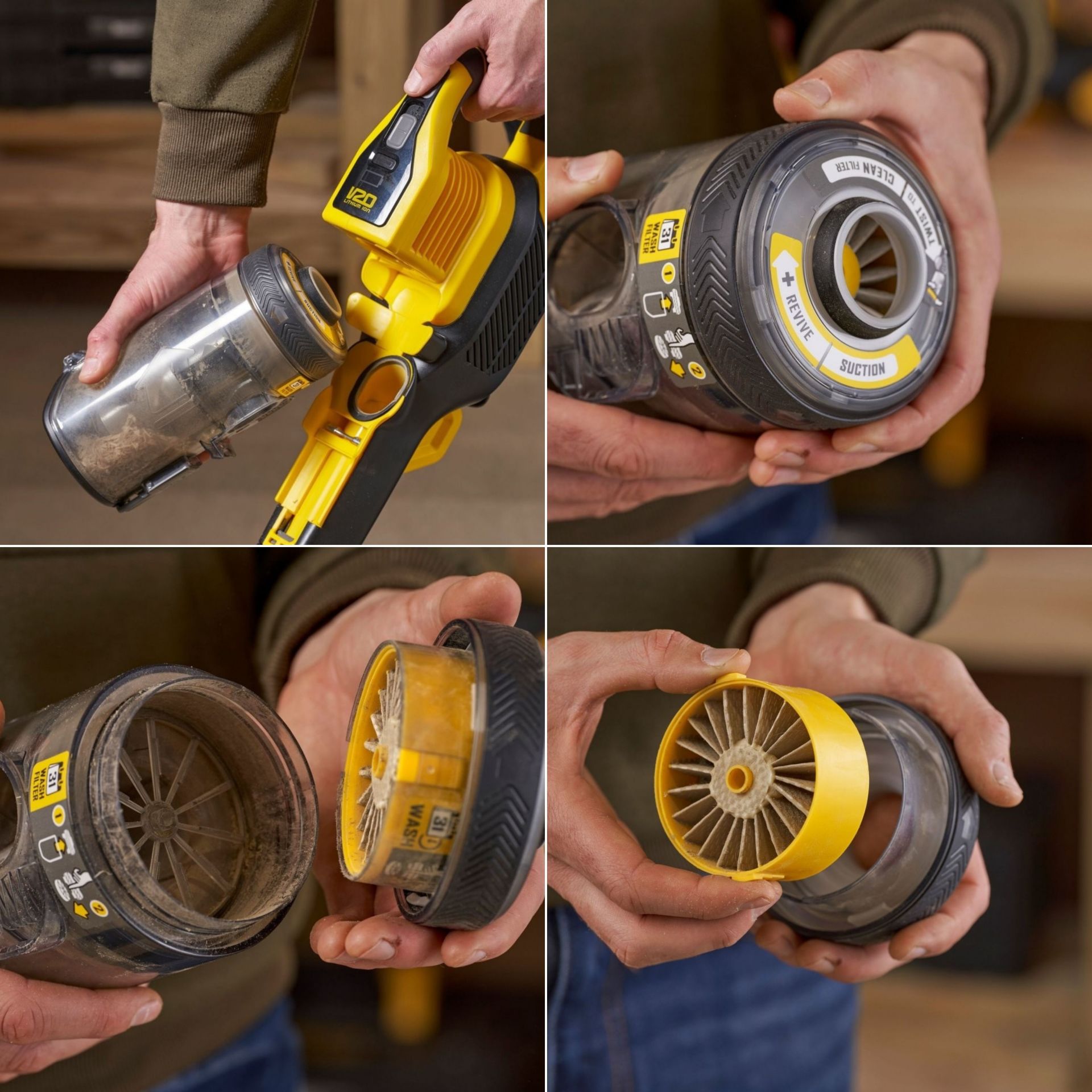 Stanley SFMCVS001D1 18V V20 Kablosuz Dikey Süpürge