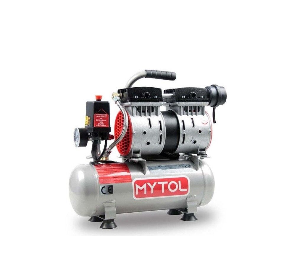 Mytol EWS06 Sessiz Yağsız Hava Kompresörü 6 Litre 8 Bar (0.75 Hp)